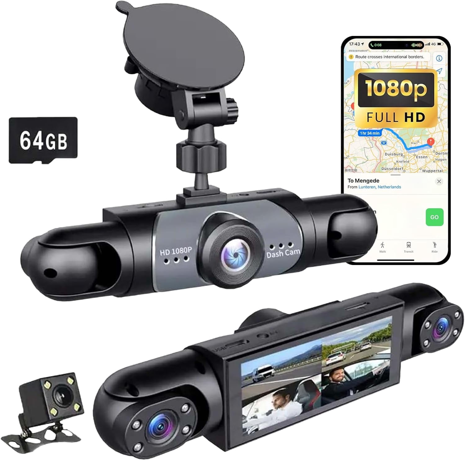 Saker Full View Car Dashcam System: 360° Full View Car Dashcam System ...