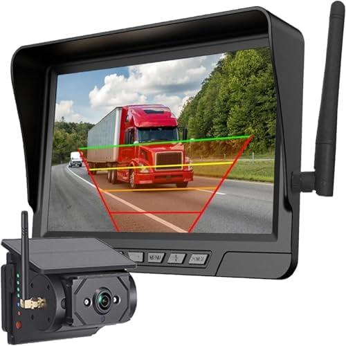Saker Magnetic Solar Wireless Backup Camera, Waterproof Rear View/No ...