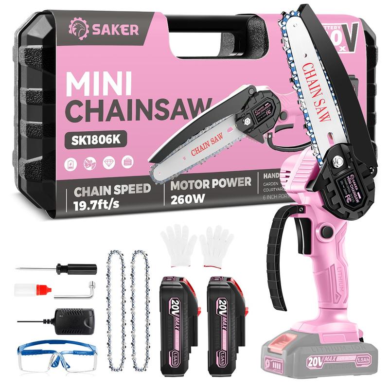 Saker Mini chainsaw | 6-inch chainsaw [2025 upgrade]| Small handheld ...