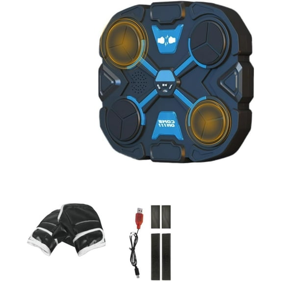 Saker Music Boxing Machine - LED Punch Counter & Reflex Trainer with ...