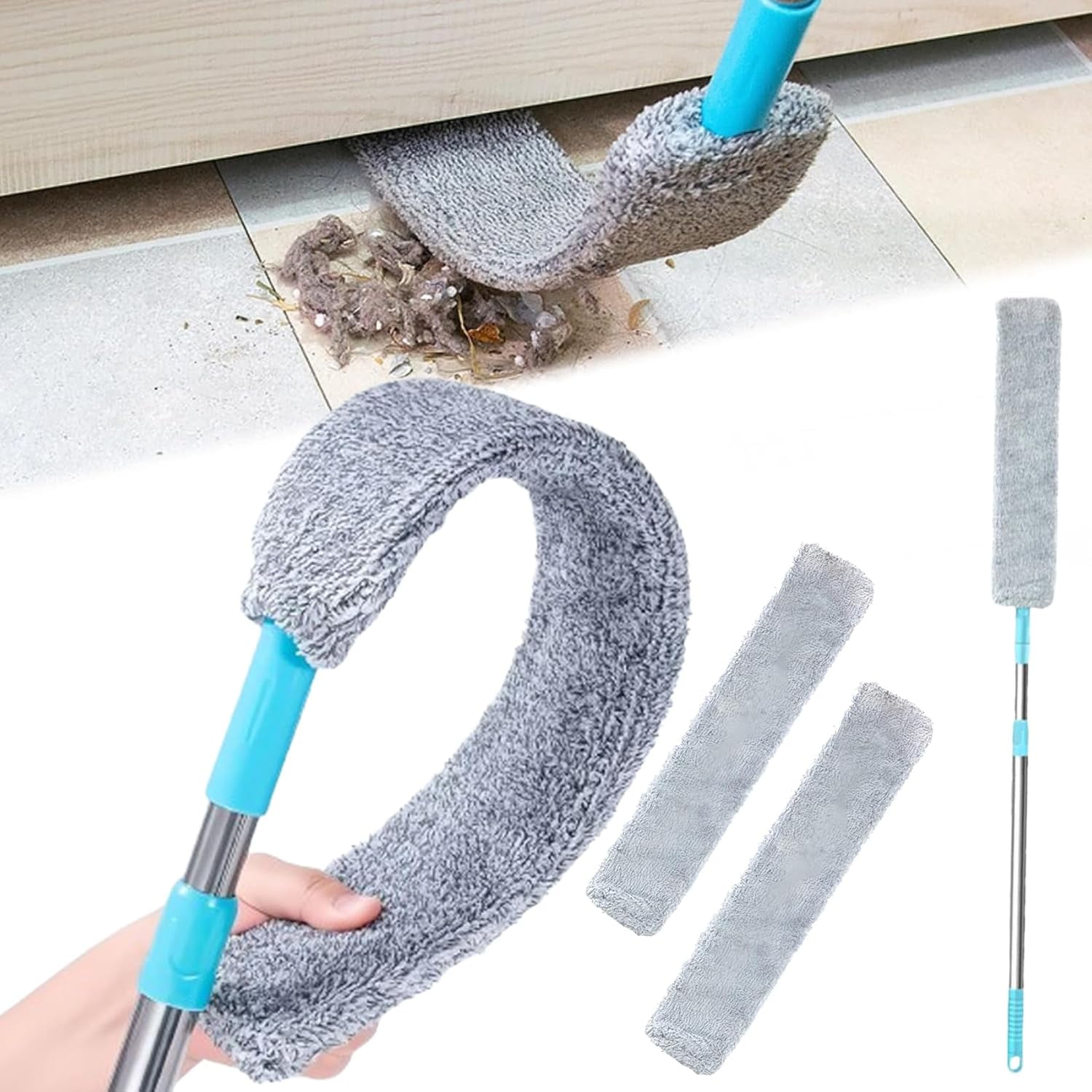 Saker Plus Flat Duster for Under Appliances, Saker Plus Retractable Gap ...