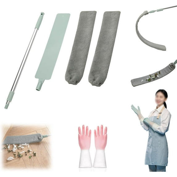 Saker Plus Flat Duster & Retractable Gap Dust Cleaner , Extendable ...