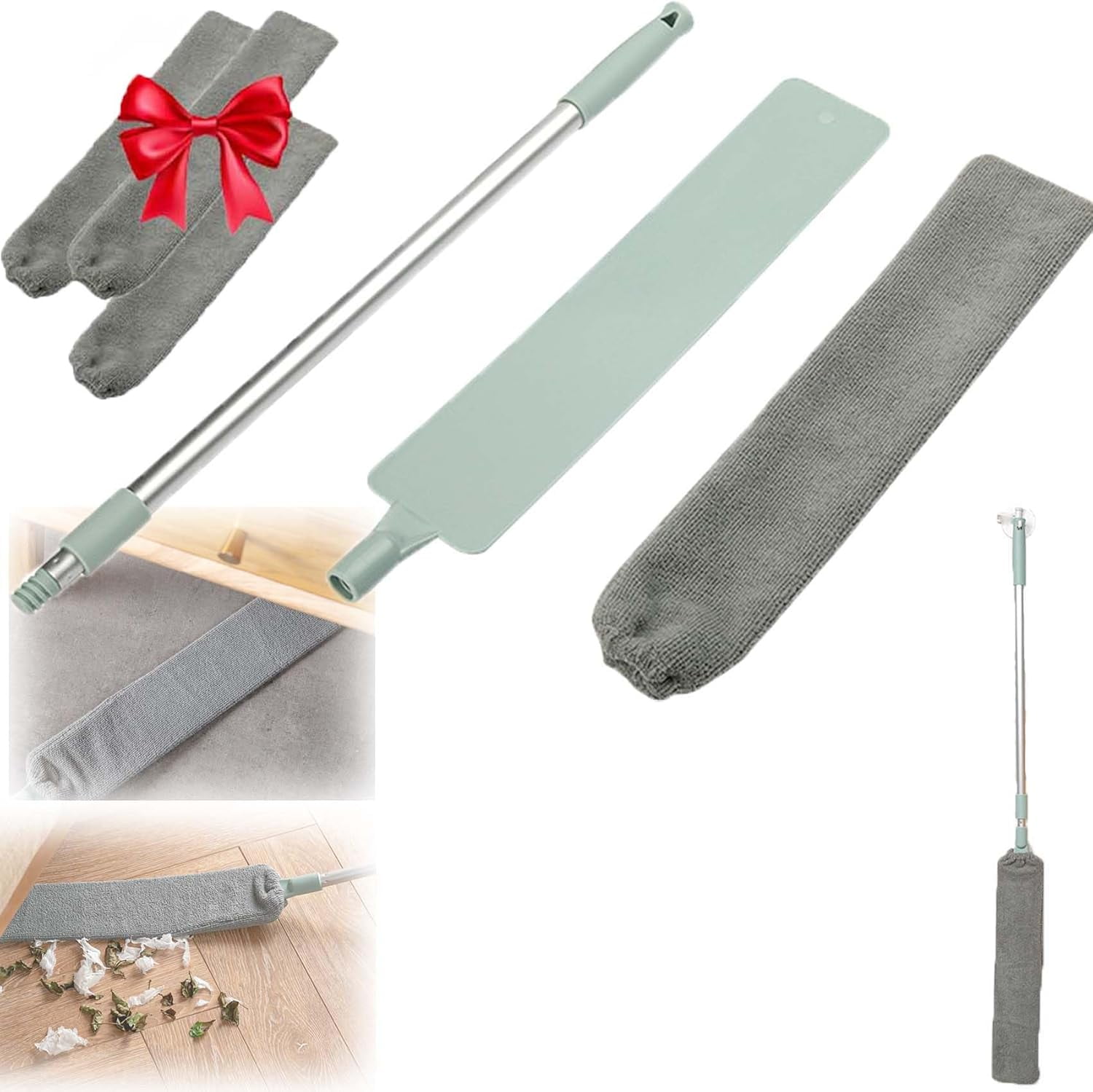 Saker Plus Mop,,2026 New Retractable Gap Dust Cleaning Artifact with 3 ...