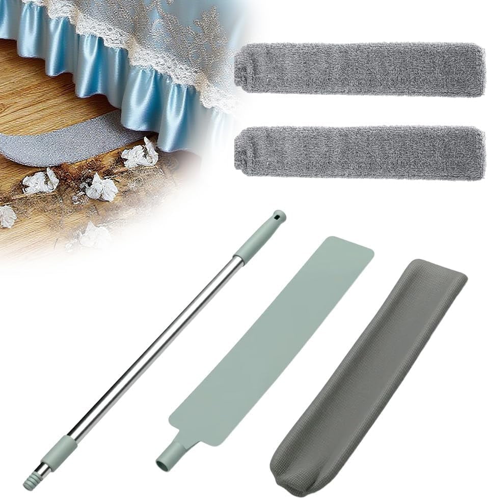 Saker Plus Mop,Retractable Gap Dust Cleaning Artifact,Removable Head ...