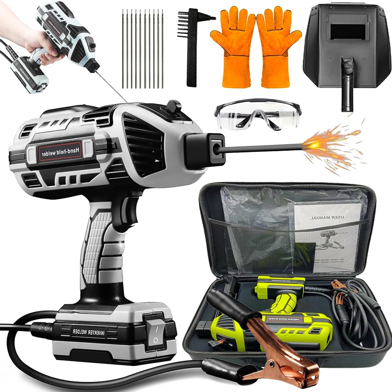 Saker Portable Welding Machine, 2025 New 6 Gears 20-120A Portable ...