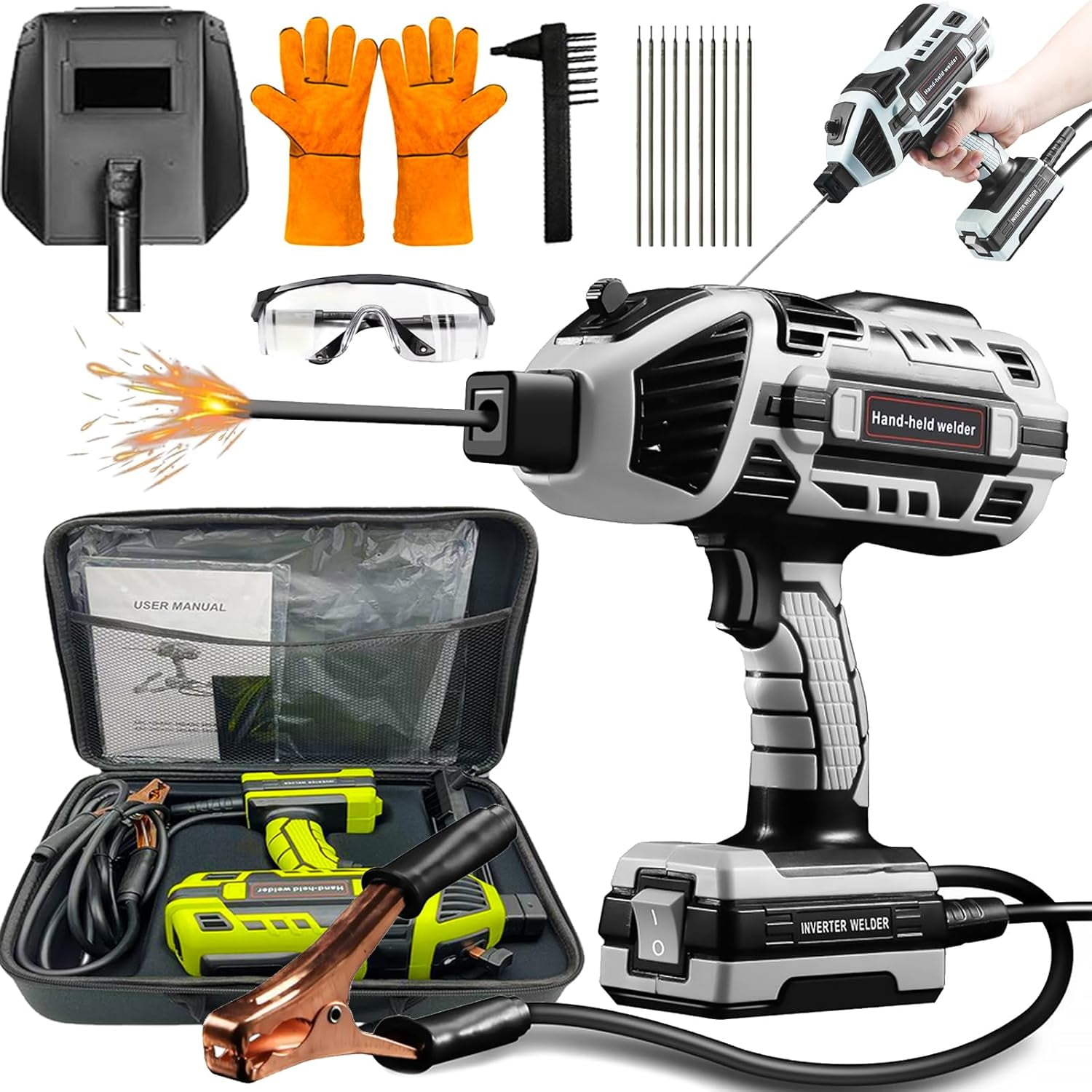 Saker Portable Welding Machine, 2025 New 6 Gears 20-120A Portable ...