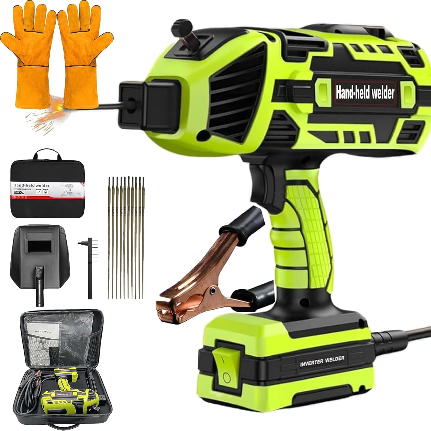 Saker Portable Welding Machine, 6 Gears 20-120a Handheld Welding ...