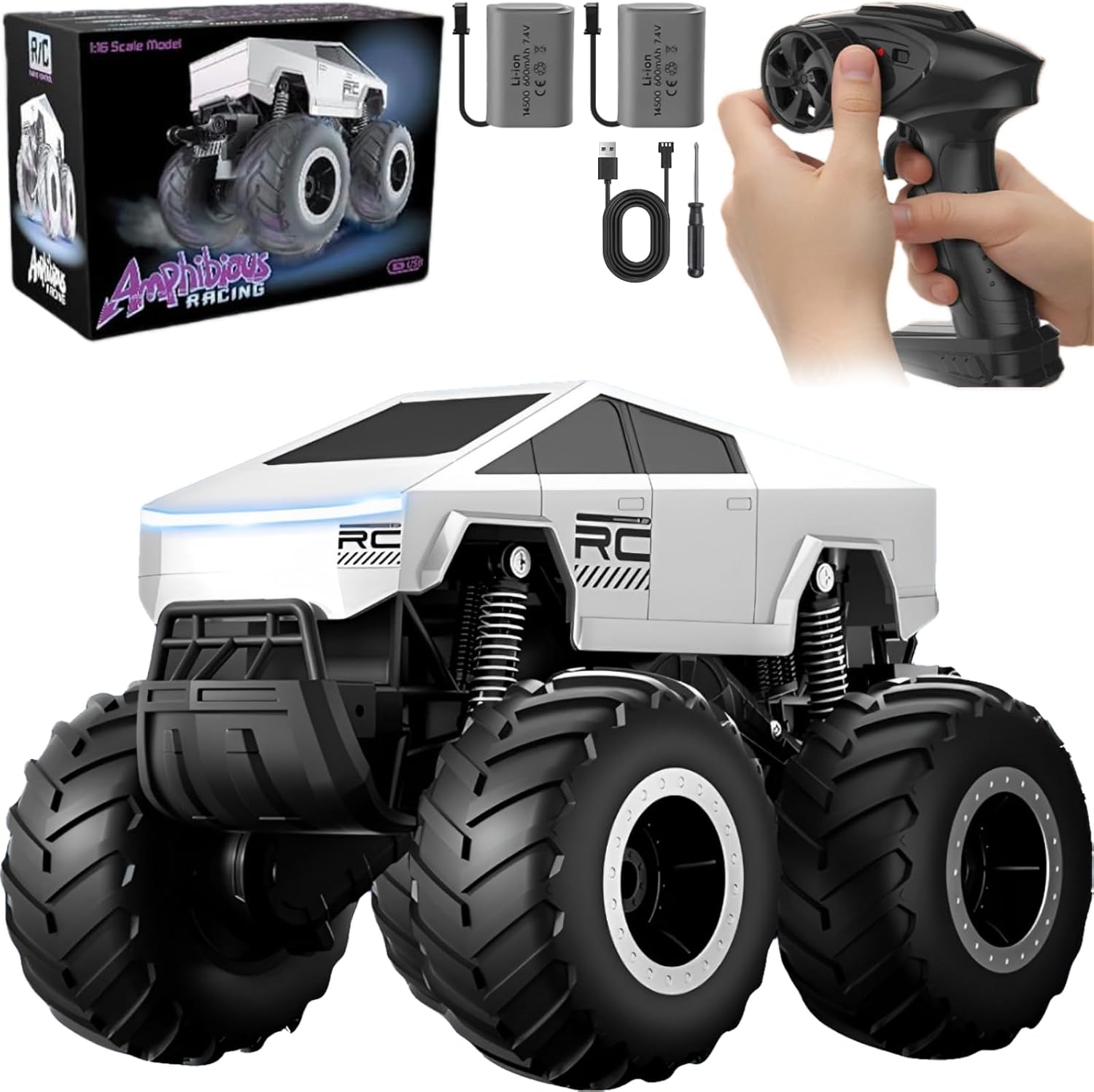 Saker Remote Control Waterproofing Car Monster Truck Toys, Waterproof ...