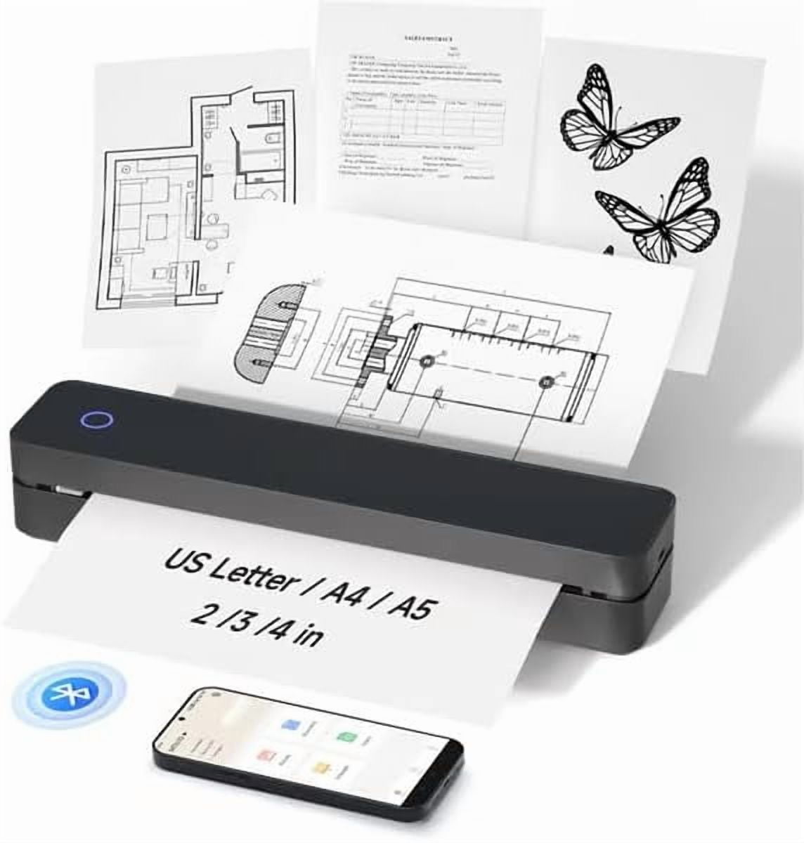 Saker Sakerplus Wireless Thermal Mobile Printer,Bluetooth Portable ...