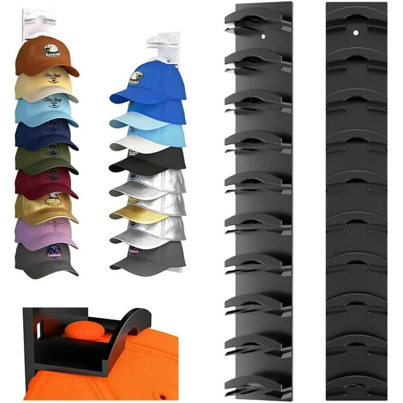 Sakerplus 2026 Adhesive Baseball Cap Rack for Wall - No Drilling Hat ...