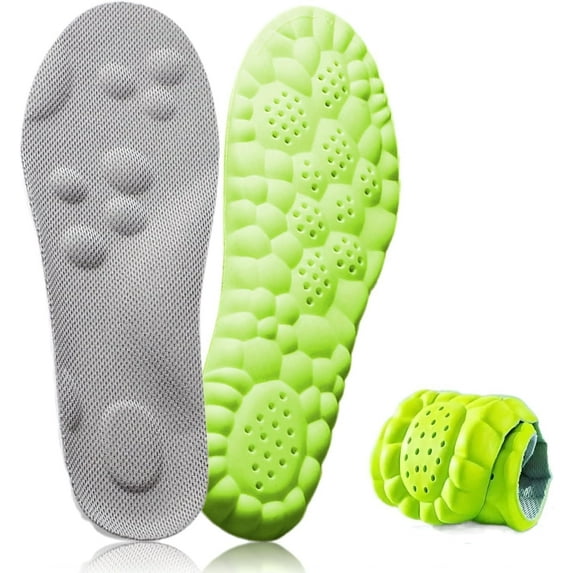 Sakerplus 2026 New Stepper Insoles for Men & Women - 4D Memory Foam ...