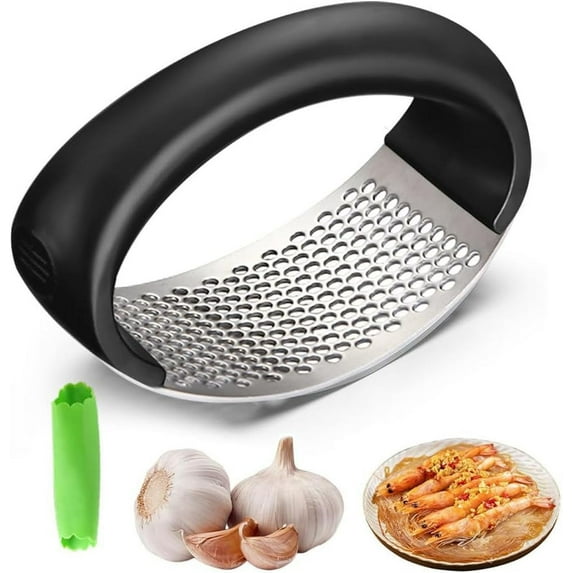 Sakerplus 2026 Upgraded Stainless Steel Garlic Press - Manual Garlic ...
