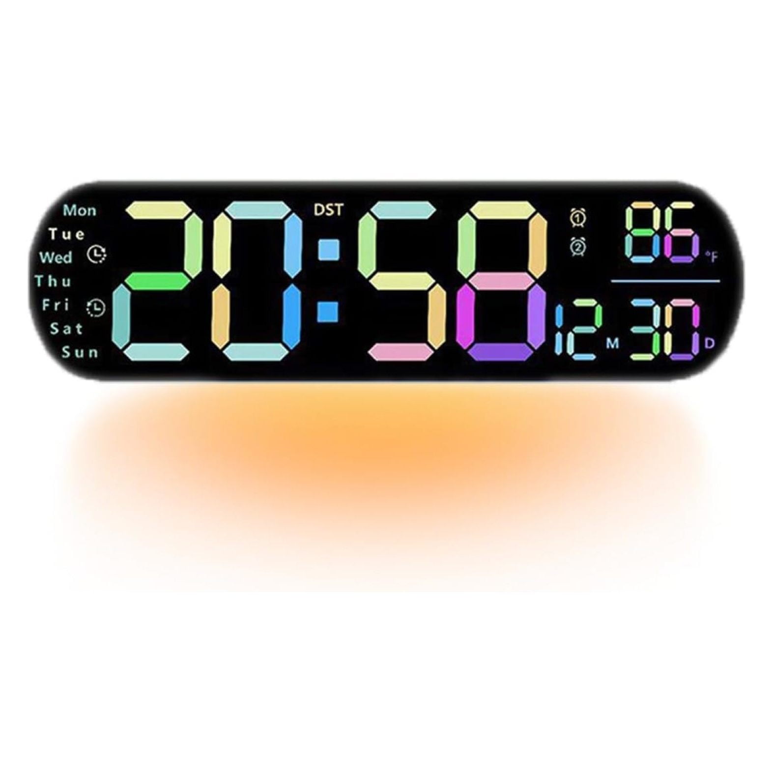 Sakerplus Clock,Multi Functional LED Display Clock,Upgraded Digital ...