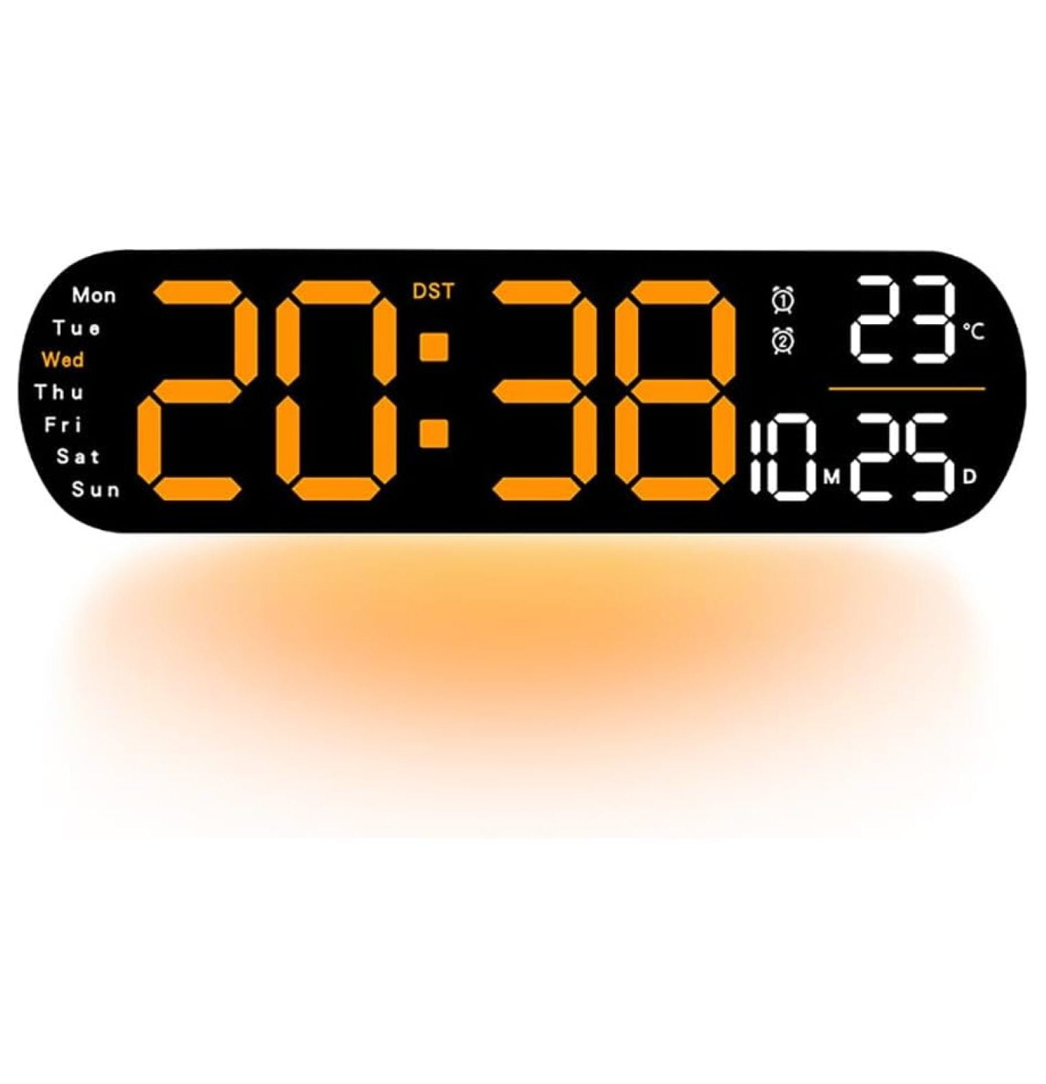 Sakerplus Clock, Sakerplus Multi Functional LED Display Clock, Digital Wall Clock, Large Digital ...