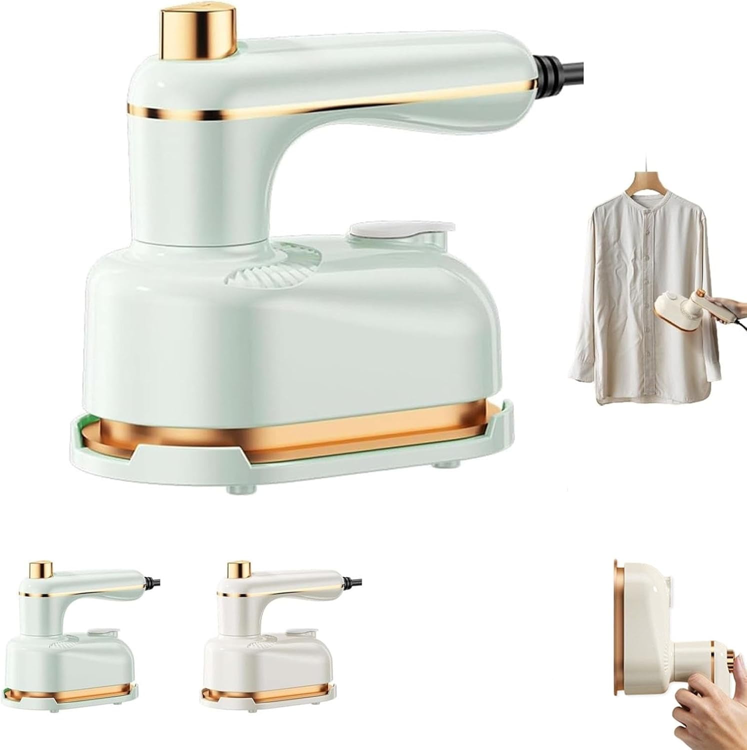 Sakerplus Handheld Steam Iron, 2-in-1 Saker Portable Steamer Iron with ...