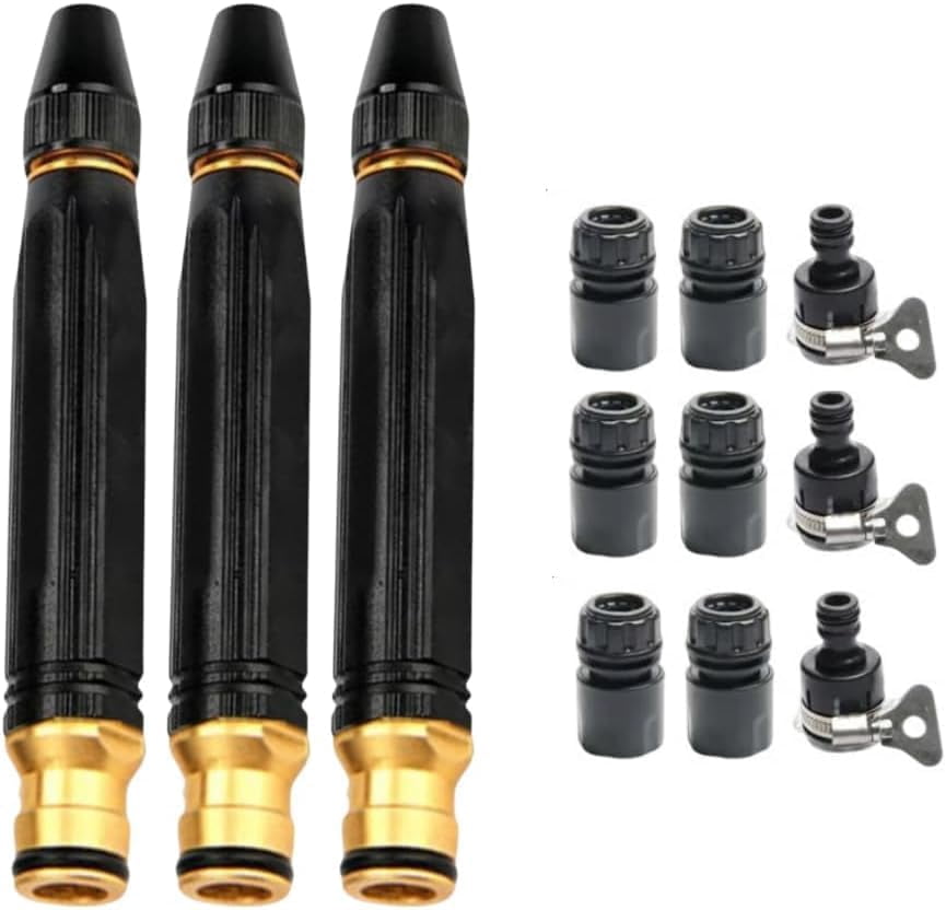 Sakerplus Heavy Duty Adjustable Hose Nozzle, High Pressure Jet Sweeper ...