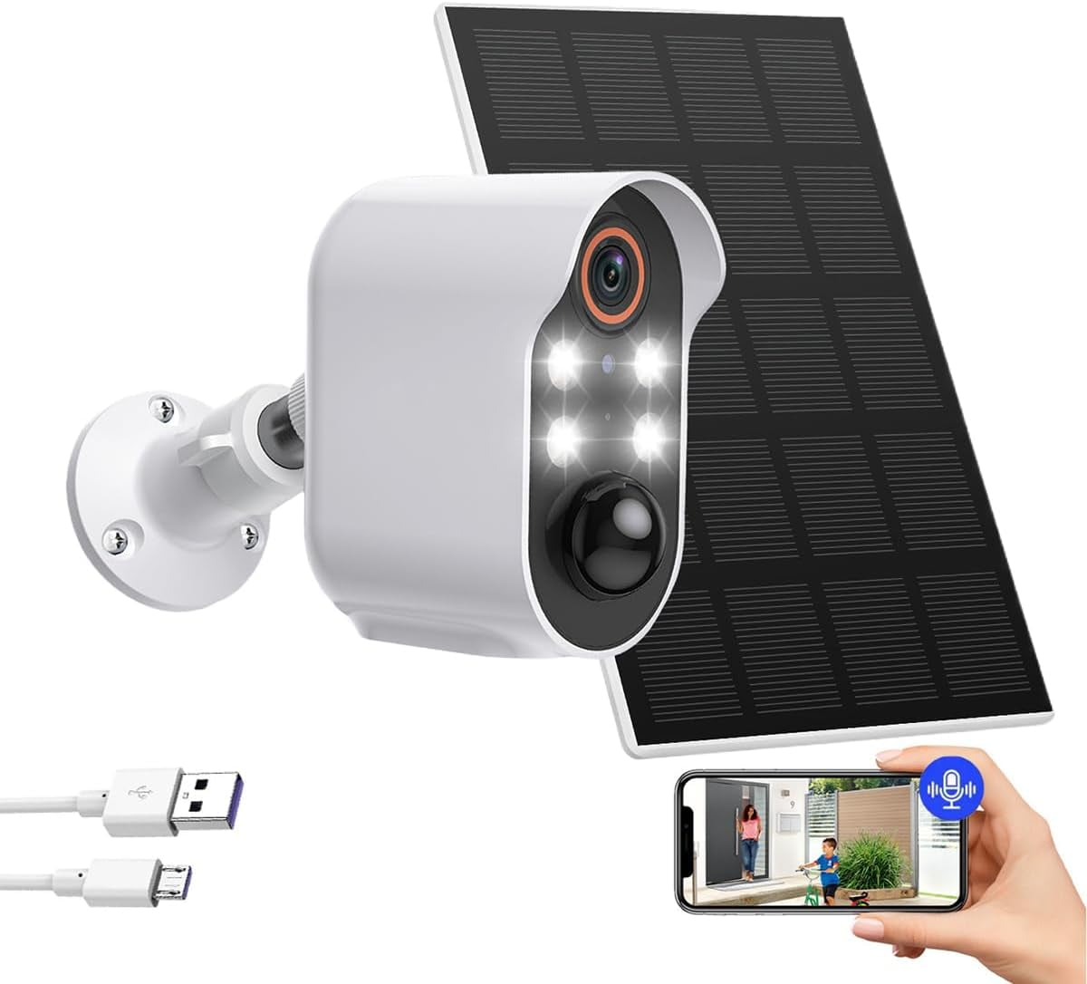 Sakerplus Security Camera, Saker 1080p Wireless Security Camera for ...