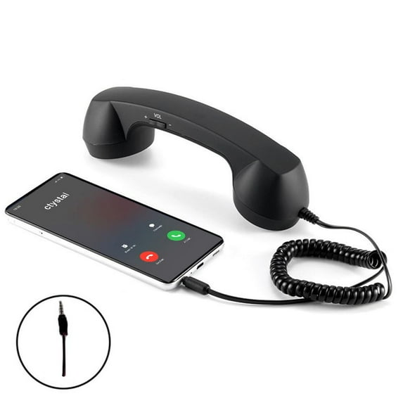 Sakerplus Type-C Retro Phone Handset - Vintage Wired Landline Receiver ...