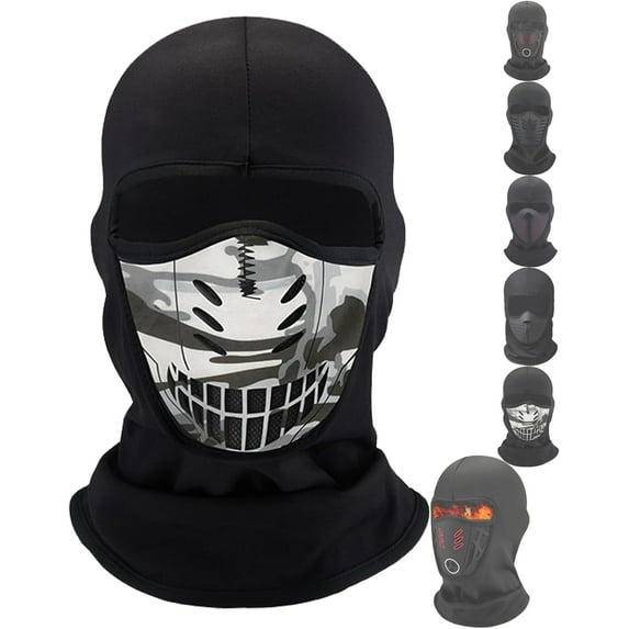 Sakerplus Winter Thermal Balaclava - Windproof Full Face Ski Mask for ...