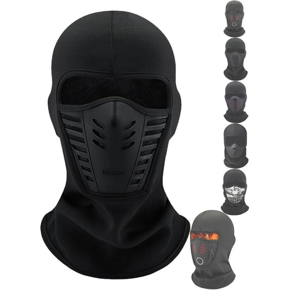 Sakerplus Winter Thermal Balaclava - Windproof Full Face Ski Mask for ...