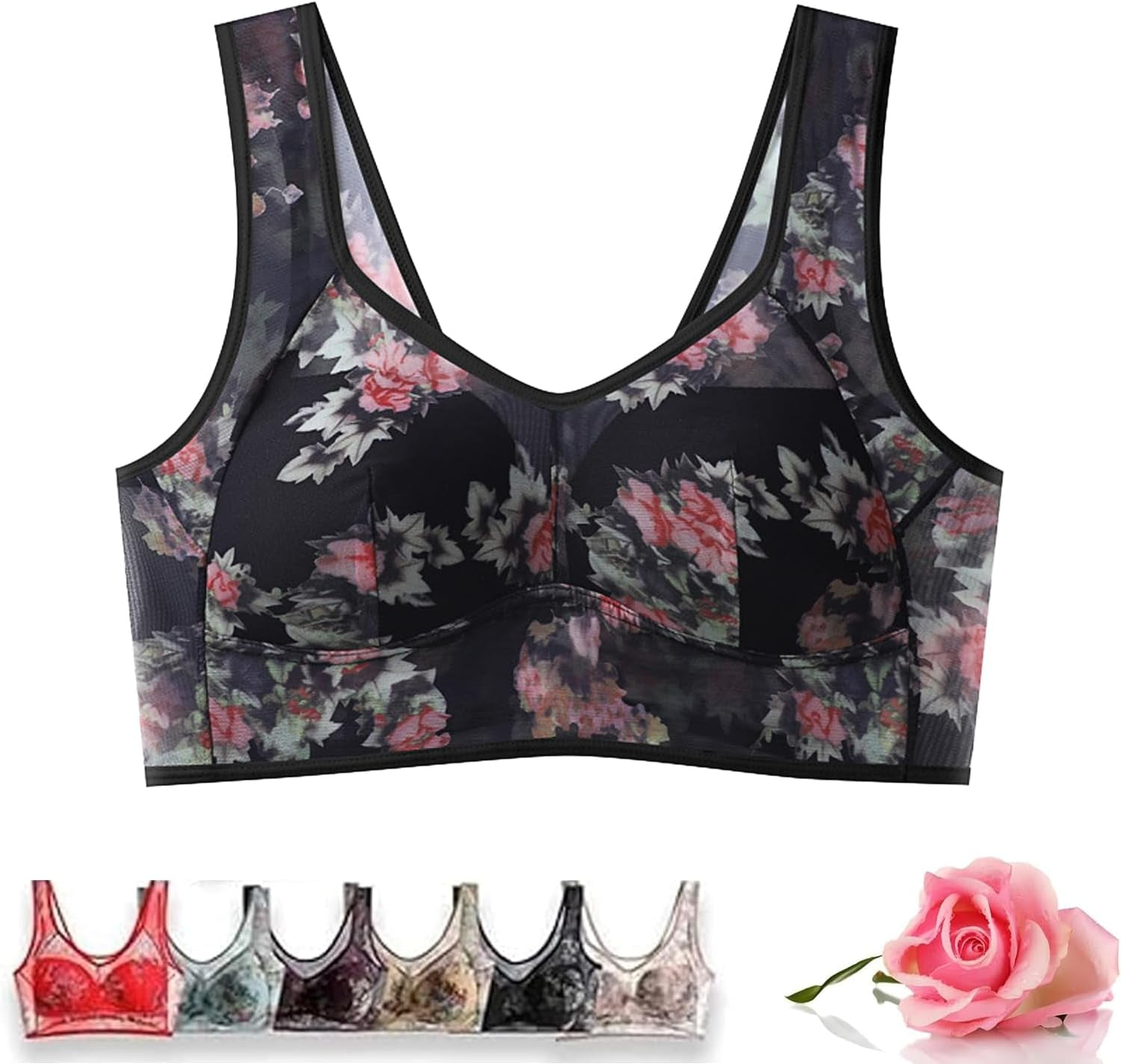 Sakesfor Bra, Sakesfor Cooling Comfort Bra, Womens Ice Silk Lace ...