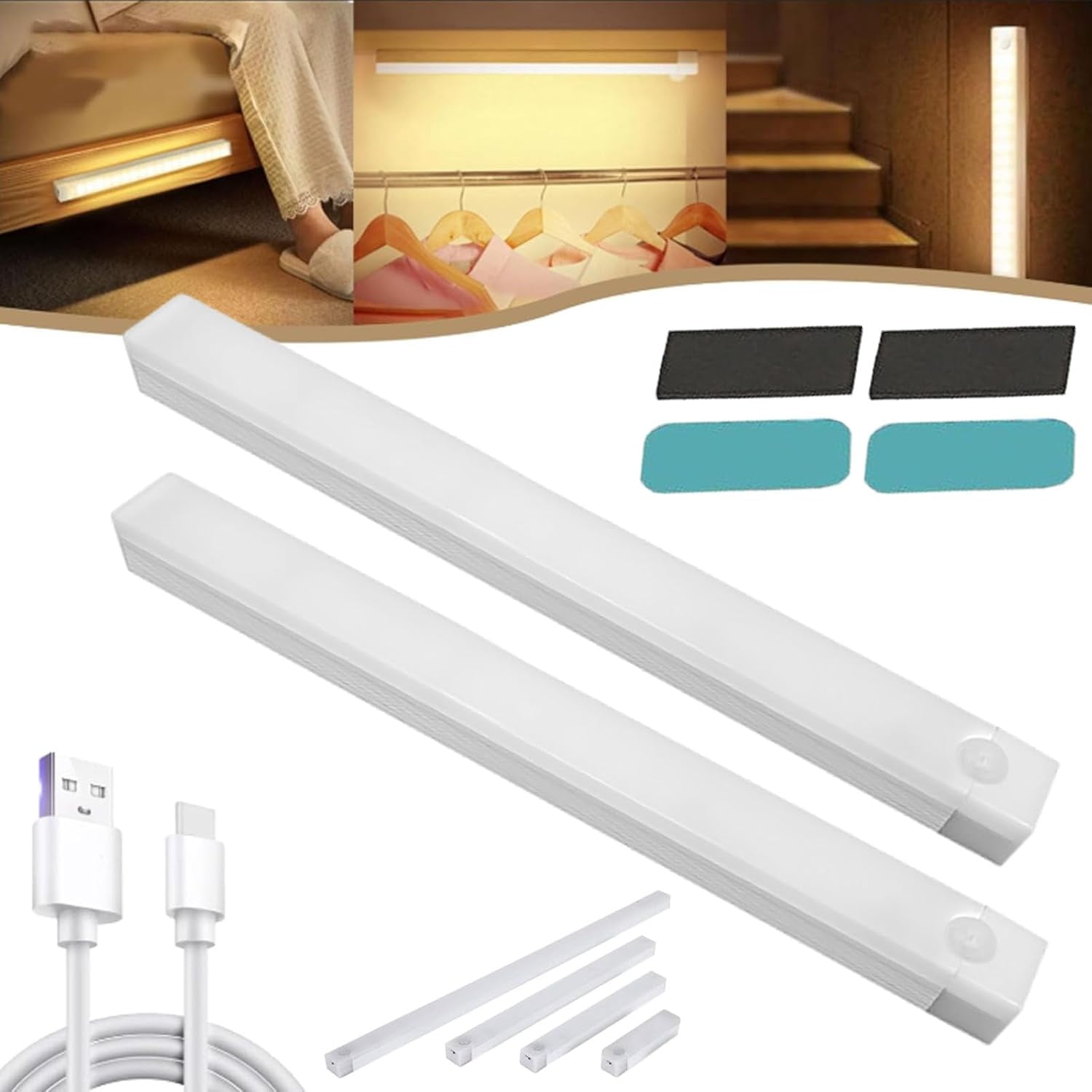 Sakesfor LED Intelligent Human Body Induction Wireless Magnetic Long ...