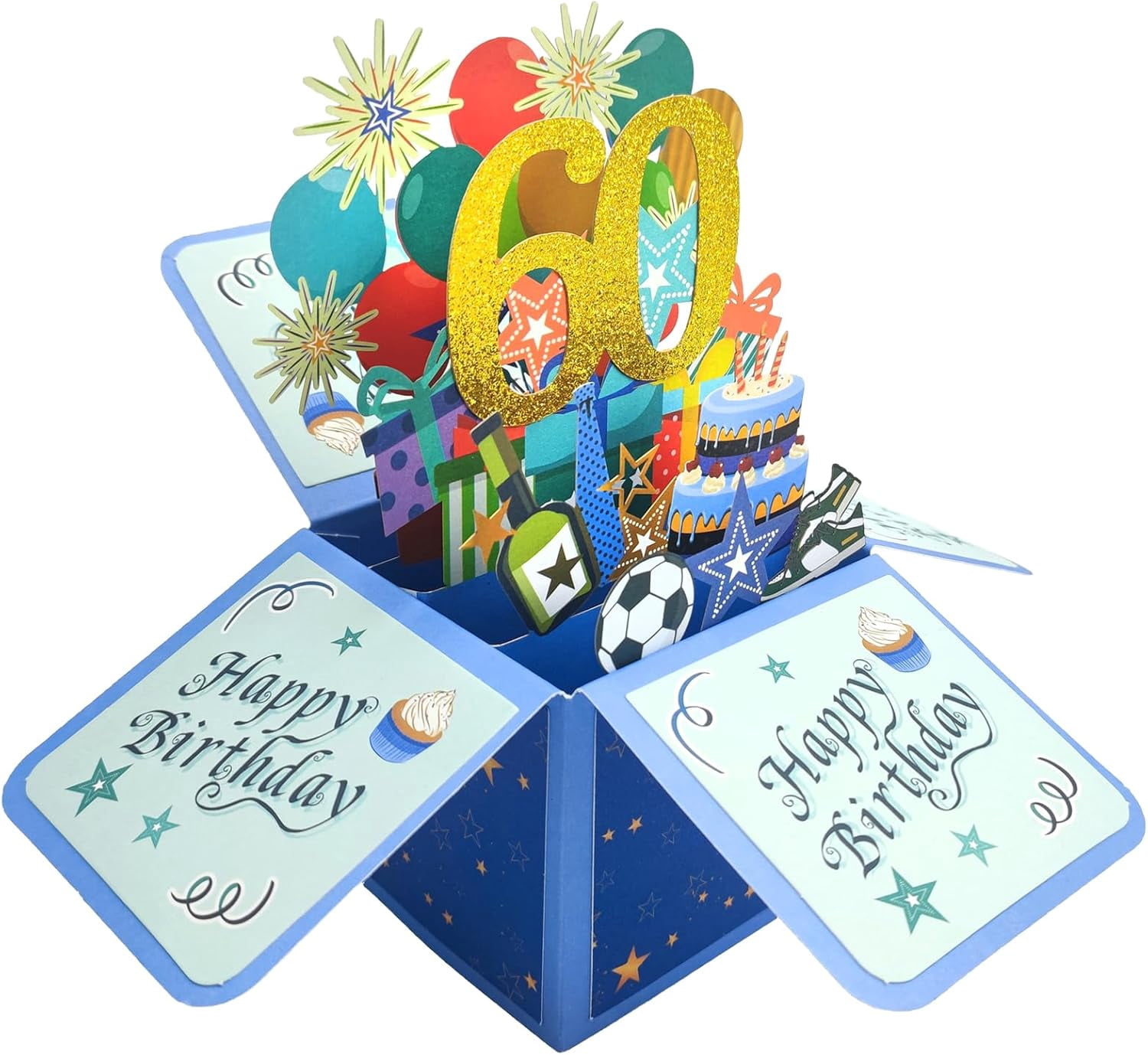 Sakiika 18th Happy Birthday Pop Up Card, 18th Pop Up Cards Birthday ...