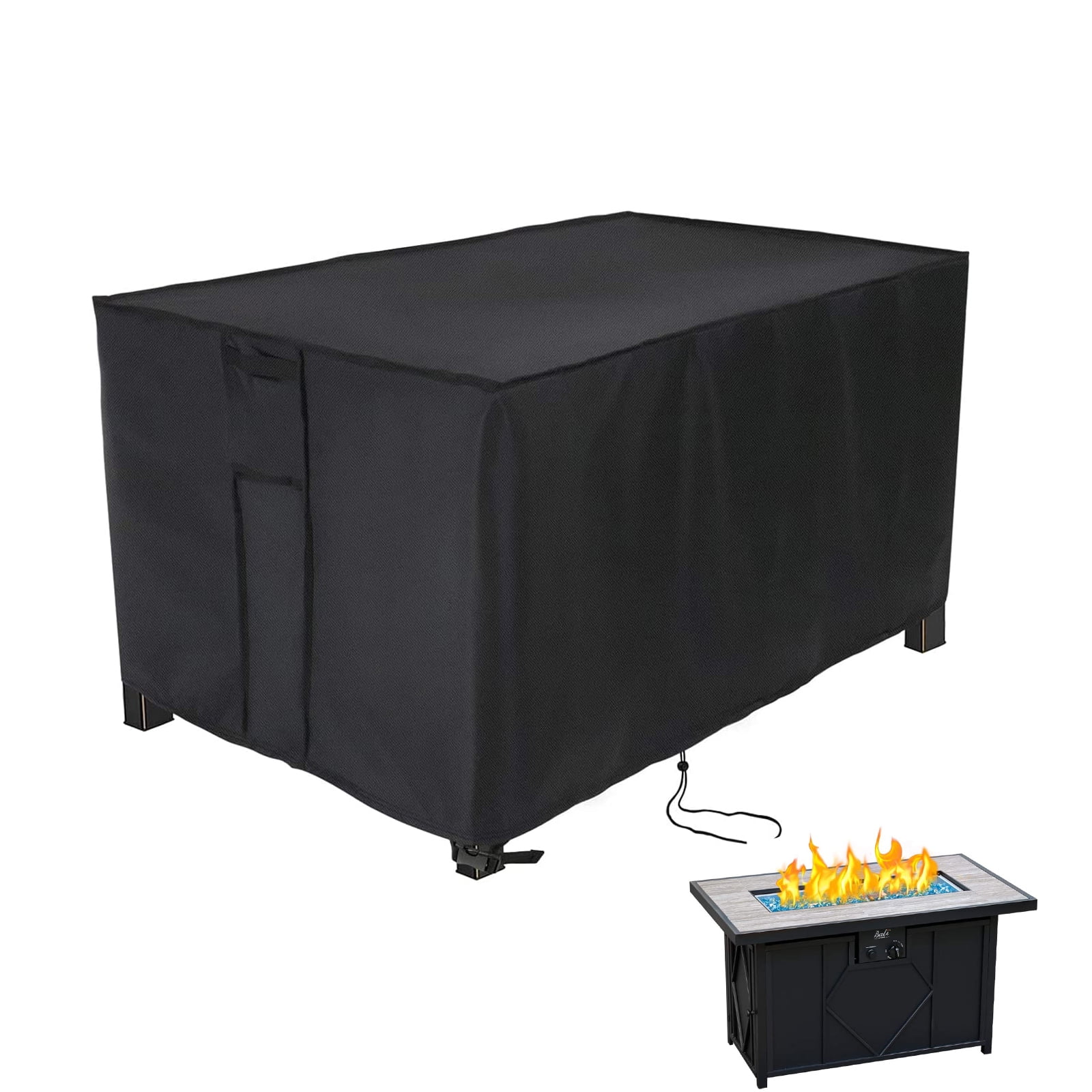 Saking Fire Pit Cover, Rectangular 42inch Firepit Cover Waterproof ...
