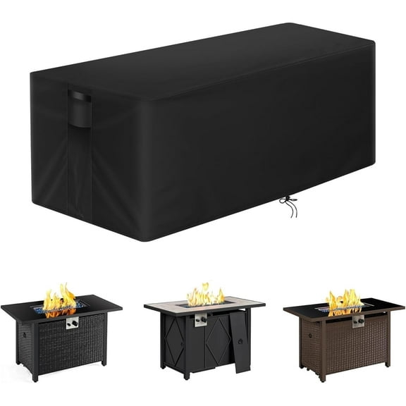 Fire Pit Cover, 24inch Round Fire Pit Cover for Outdoors Gas Firepit ...