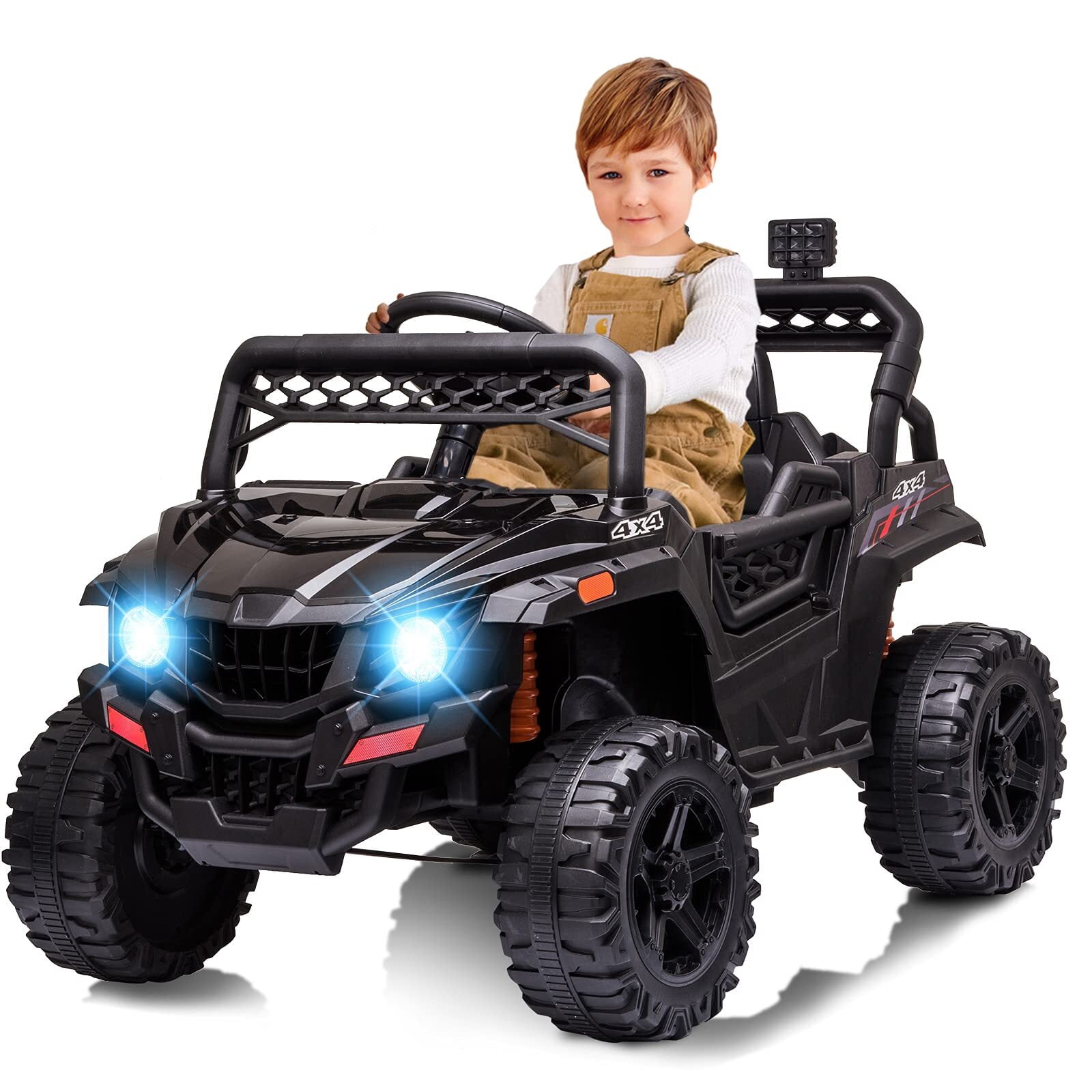 Sakiyrr 12V Kids Ride on UTV Truck with Parent Remote Control, Electric ...