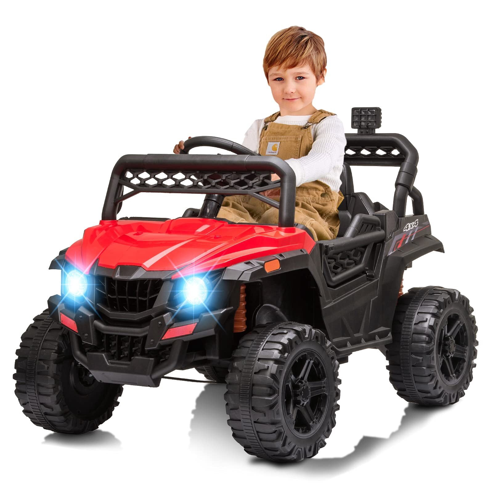 Sakiyrr 12V Kids Ride on UTV Truck with Parent Remote Control, Electric ...