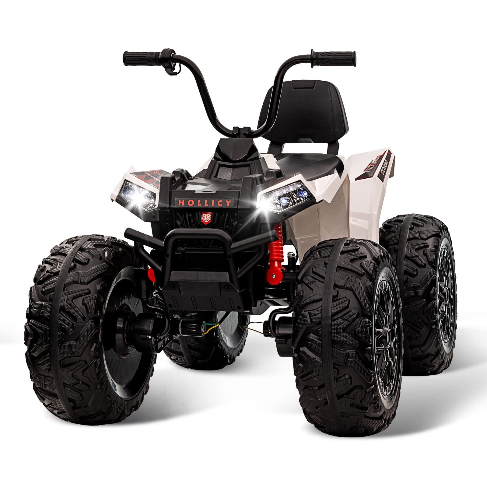 Sakiyrr 24V Powered Ride on 4-Wheeler ATV, 4*80W Motor Electric Quad ...