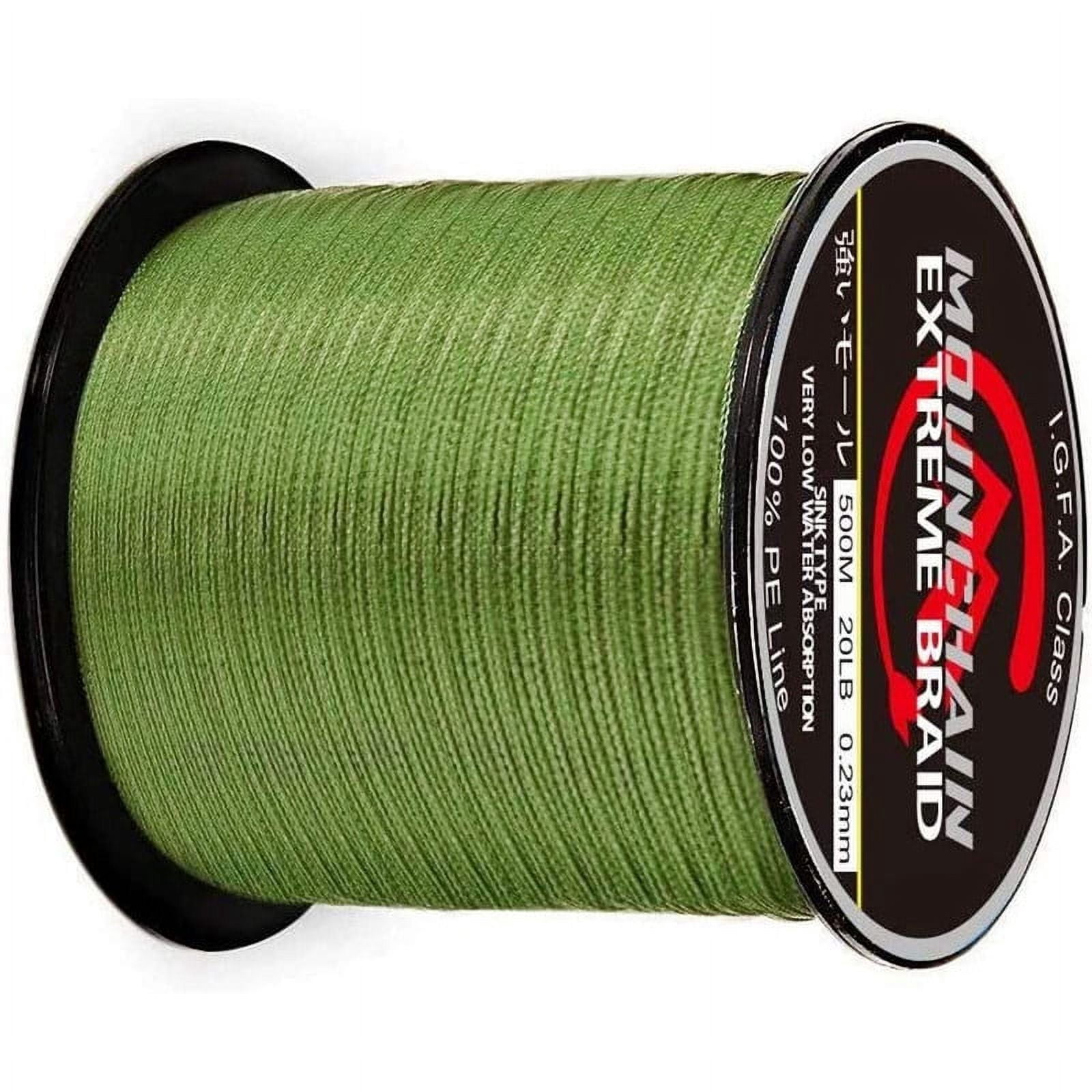 Sakiyrr 300-Yard 8 Strands Braided Fishing Line, 40 Lbs, Green ...