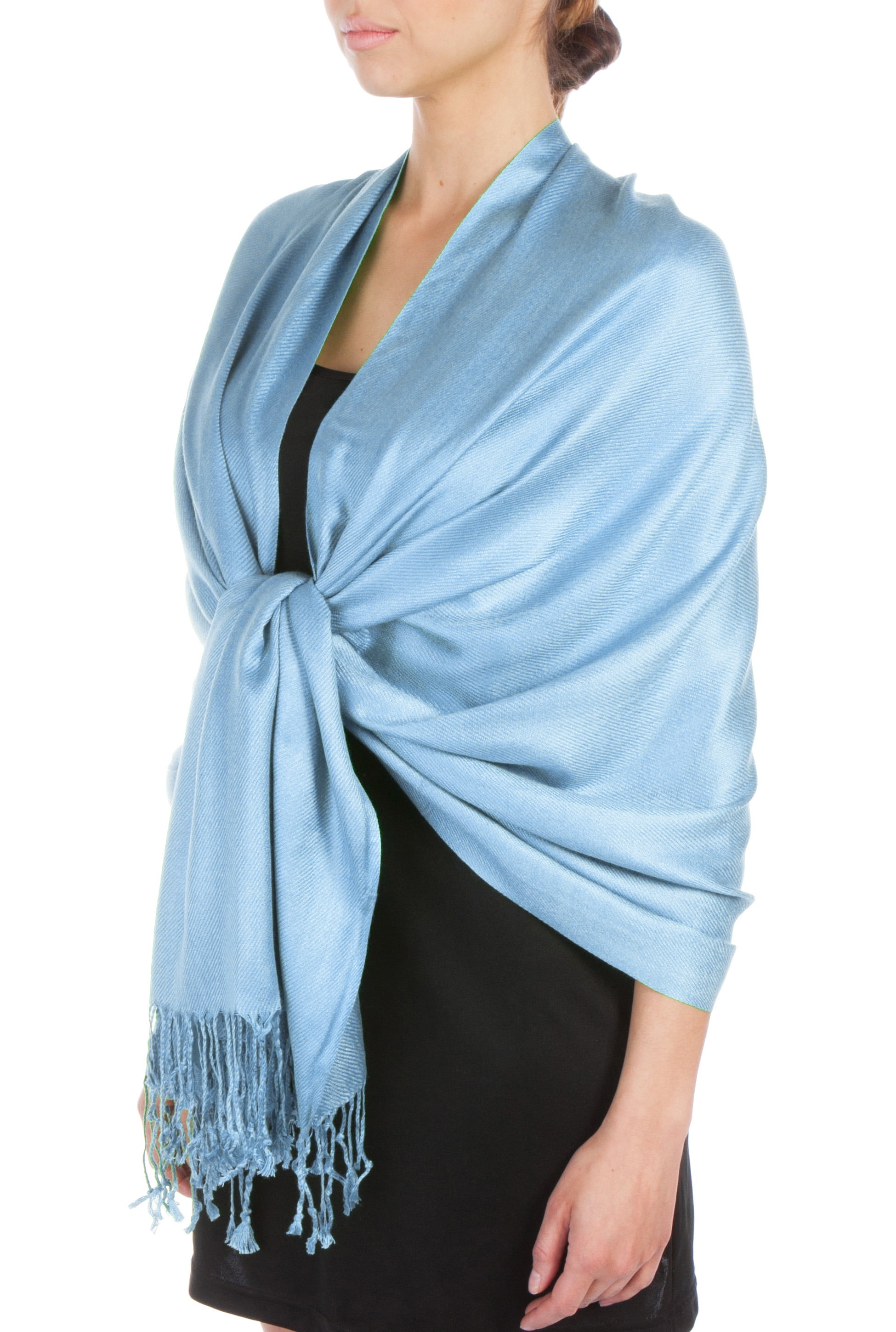 Sakkas Silky Long Evening Wrap Pashmina Shawl for Wedding Dresses ...