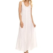 Scully HC118-IVO-XXL Honey Creek 100 Percent Rayon Womens Full Length Lace-Up Front Sleeveless ...