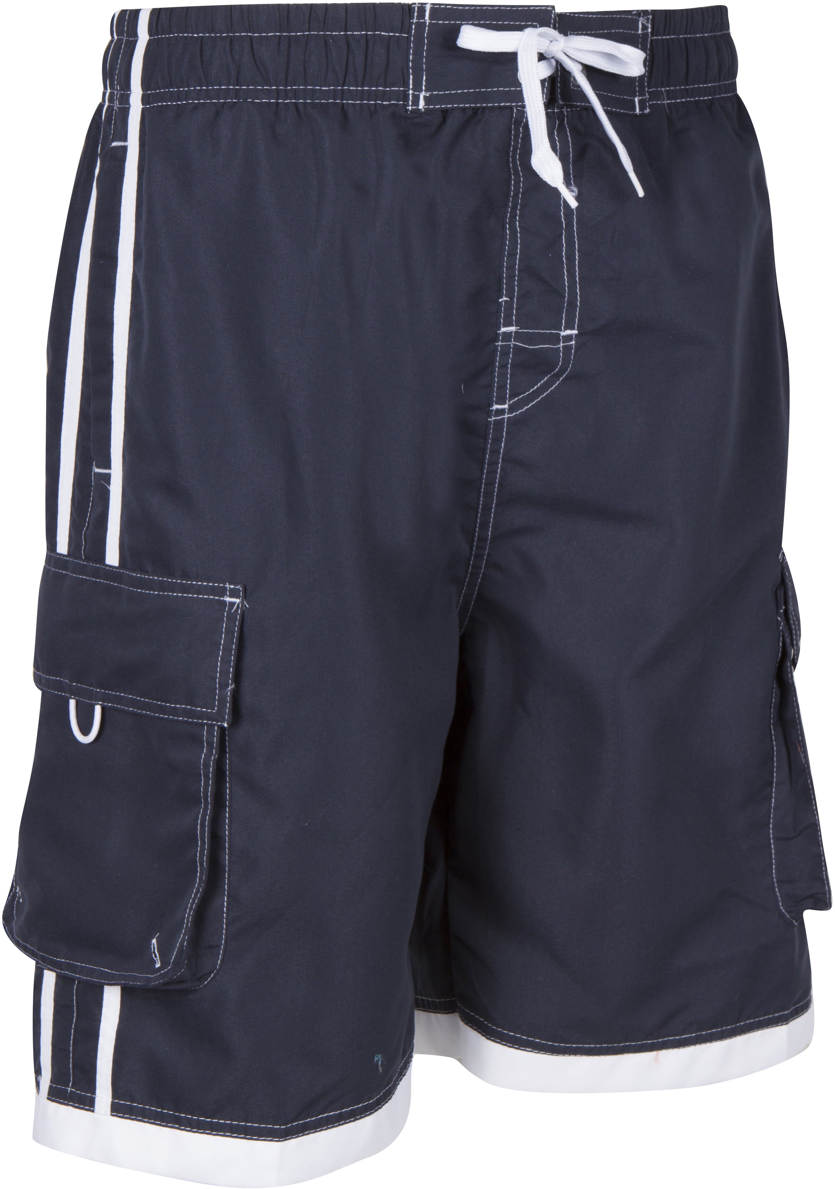 Sakkas Mens Contrast Stripes Skate Surf Board Short / Swim Trunks ...