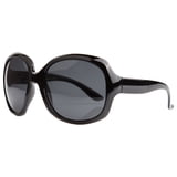 Sakkas Vintage Oversized Frame Fashion Sunglasses - Black Polarized ...
