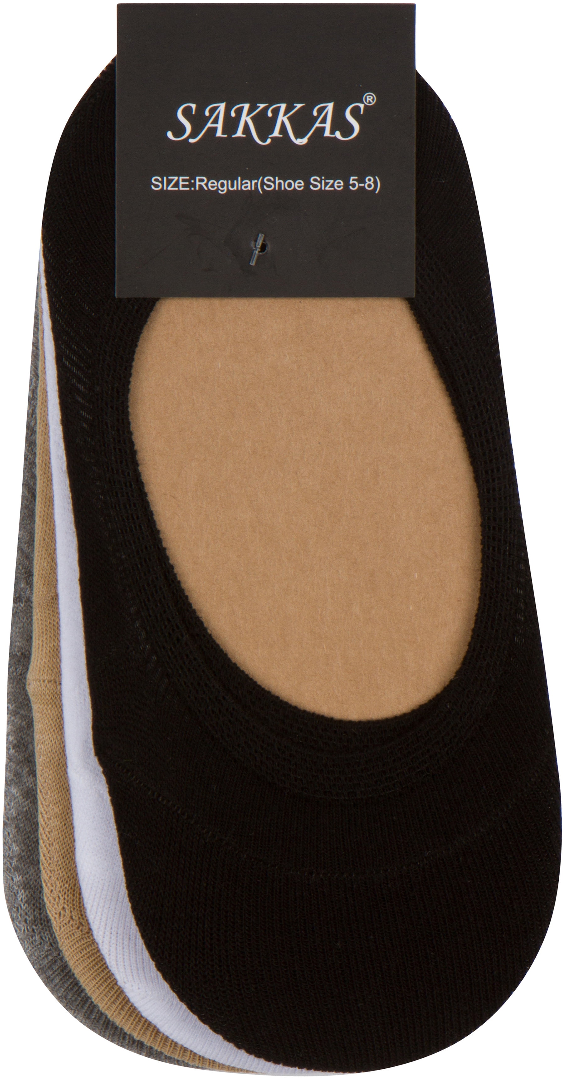 Sakkas Women's Footies Solid Shoe Foot Invisible Liner No Show Socks ...