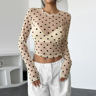 Sheer Polka Dot Blouses Sheer Polka Dot Blouses