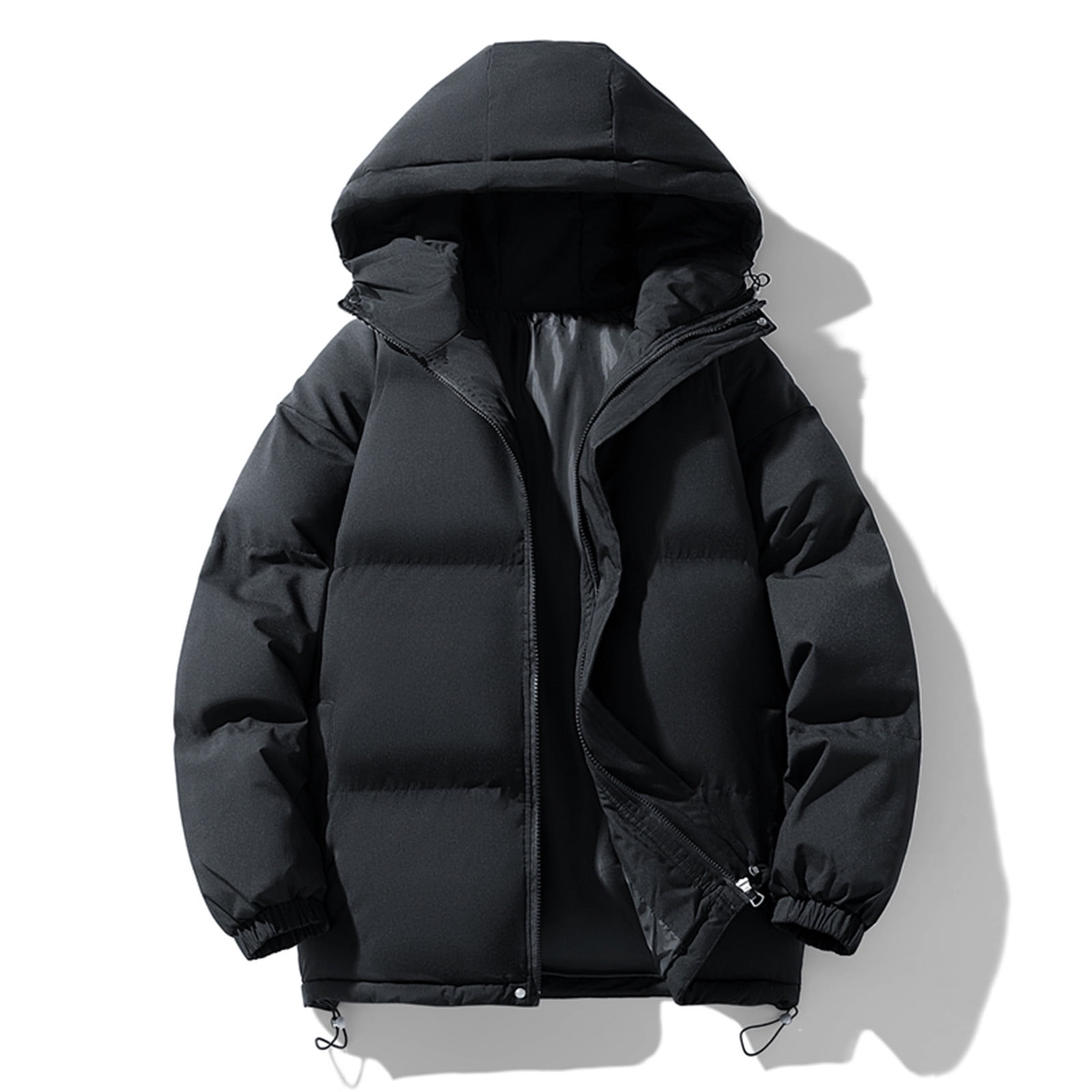 Sakmal Cropped Womens Jackets Black Quilted Fall Puffer Jacket Fashion ...