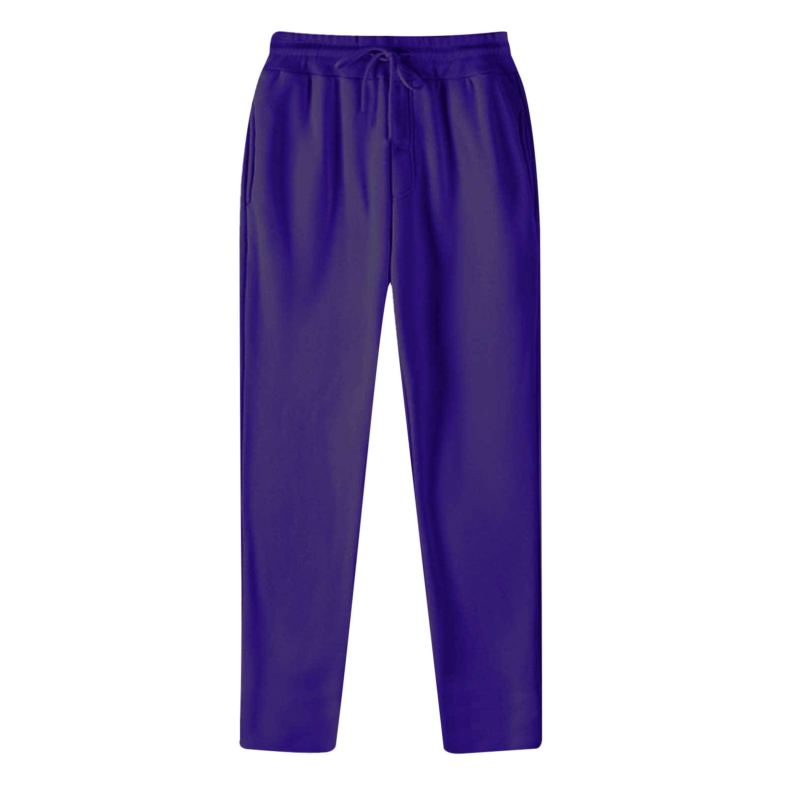 Sakmal Full Men'S Pants Regular and Big & Tall Sizes Purple Sweatpants ...