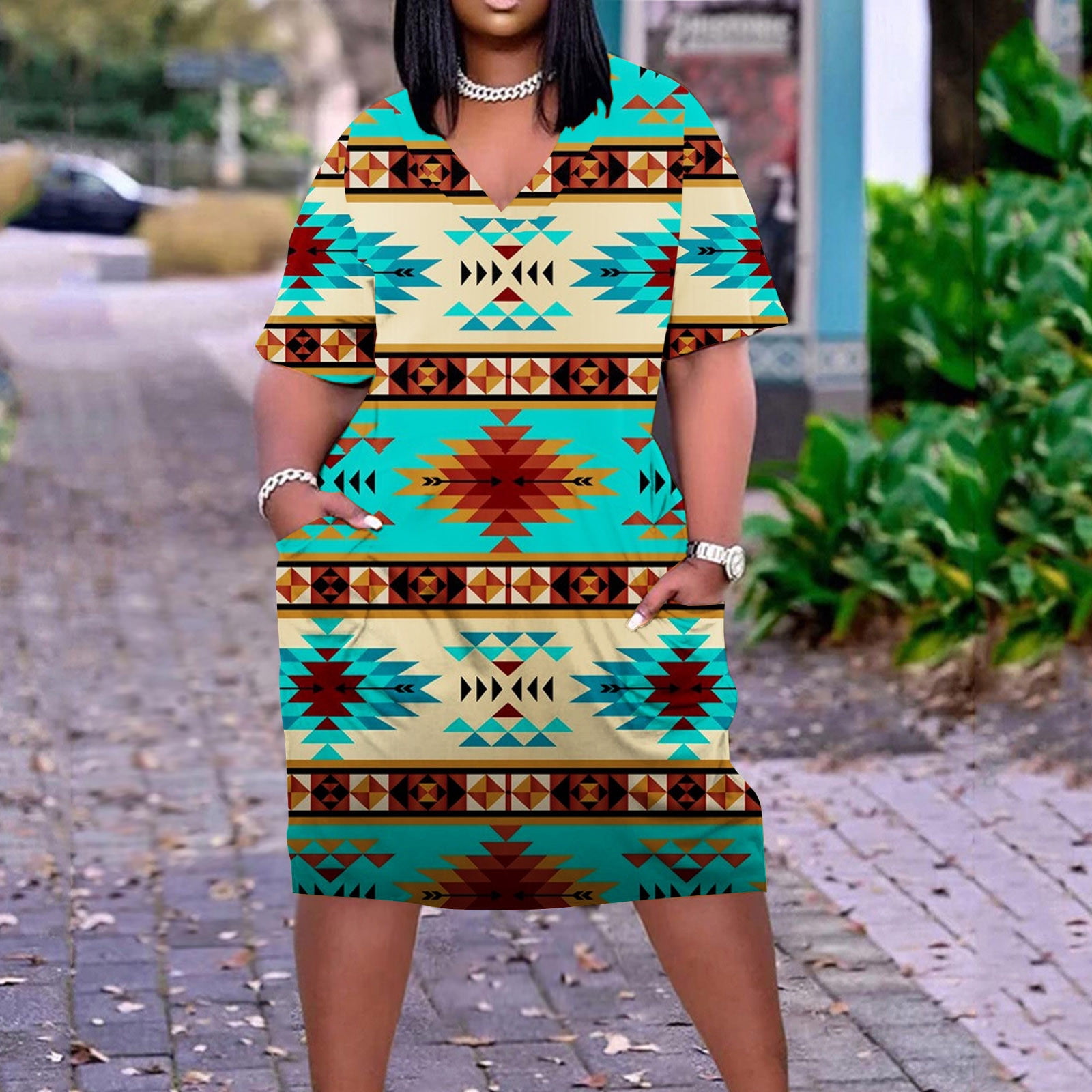 Sakmal Green Dresses for Women 2025 T Shirt Plus Size Long Dress ...