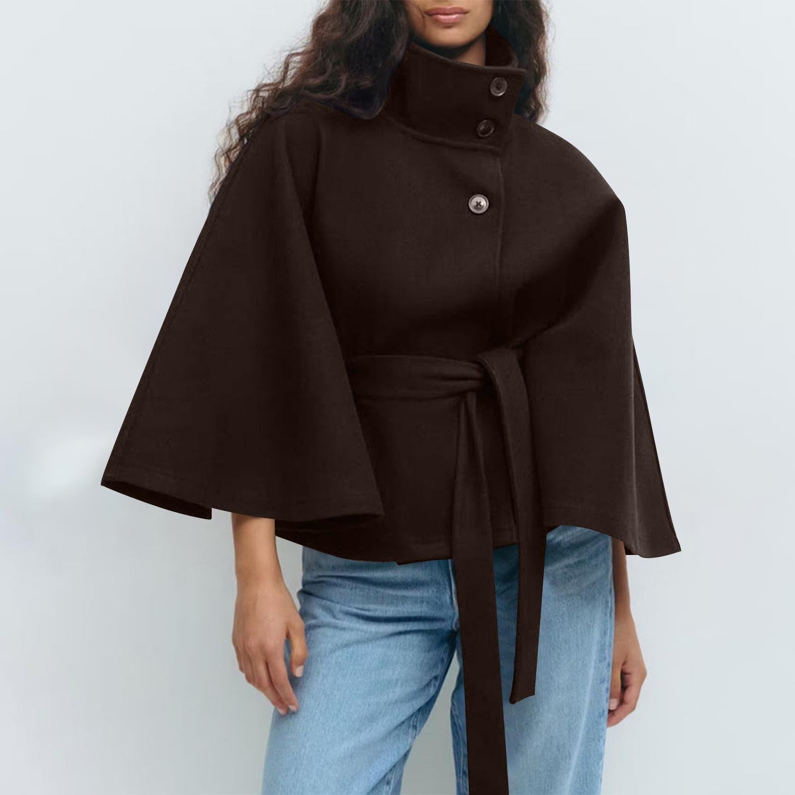 Sakmal Ladies Barn Jacket Brown Jacket Streetwear Women Fall Clothes L ...