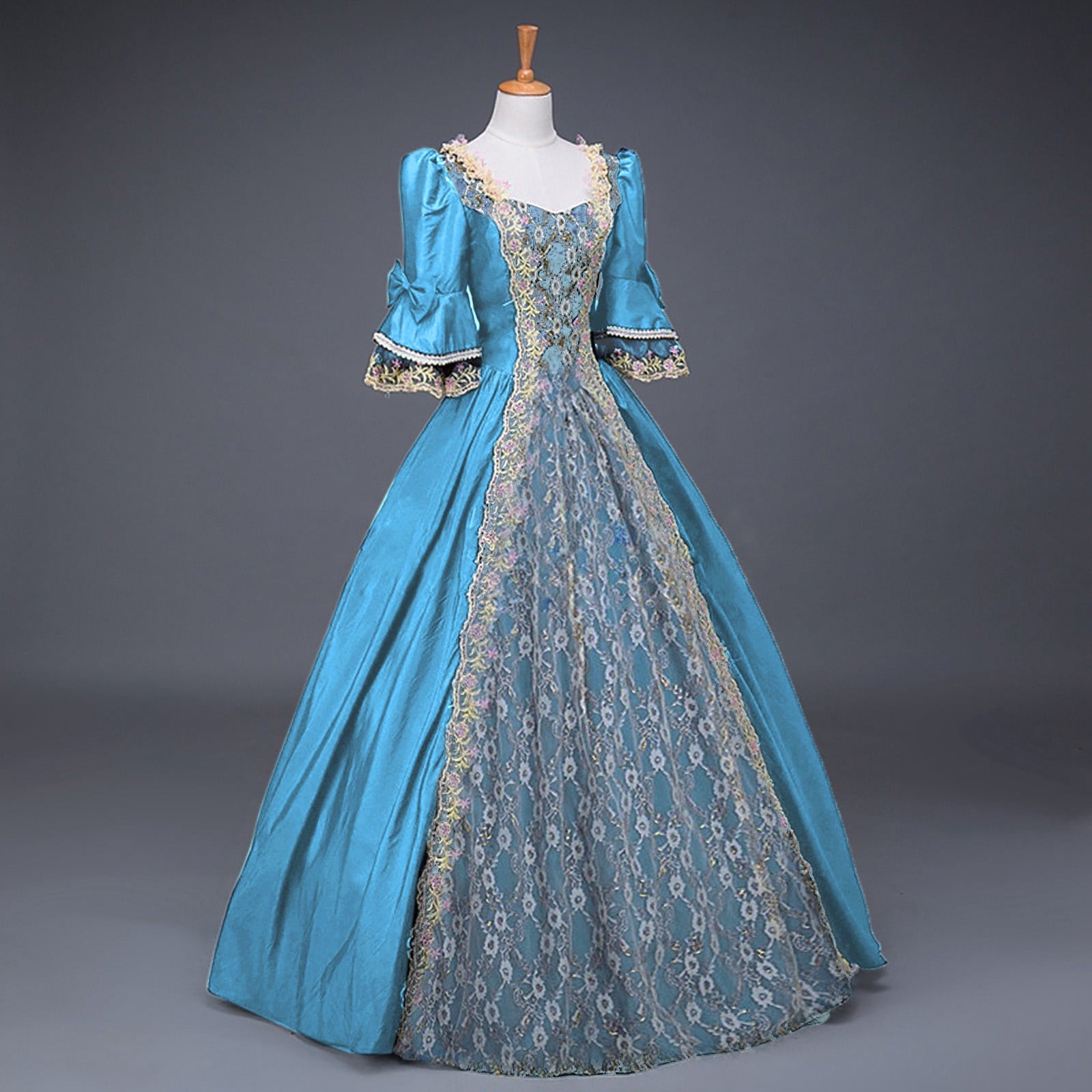 Sakmal Light Blue Spring Dresses for Women 2024 Long Petticoat Dresses ...