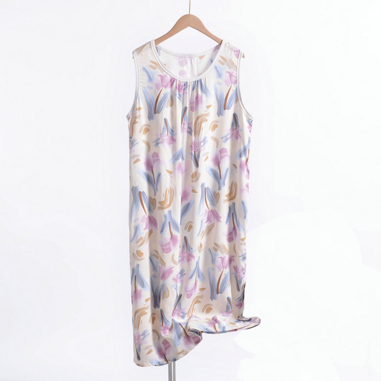 Sakmal Moomoo Nightgowns Women Sleep Tanks Plus Size Vintage Sleep ...