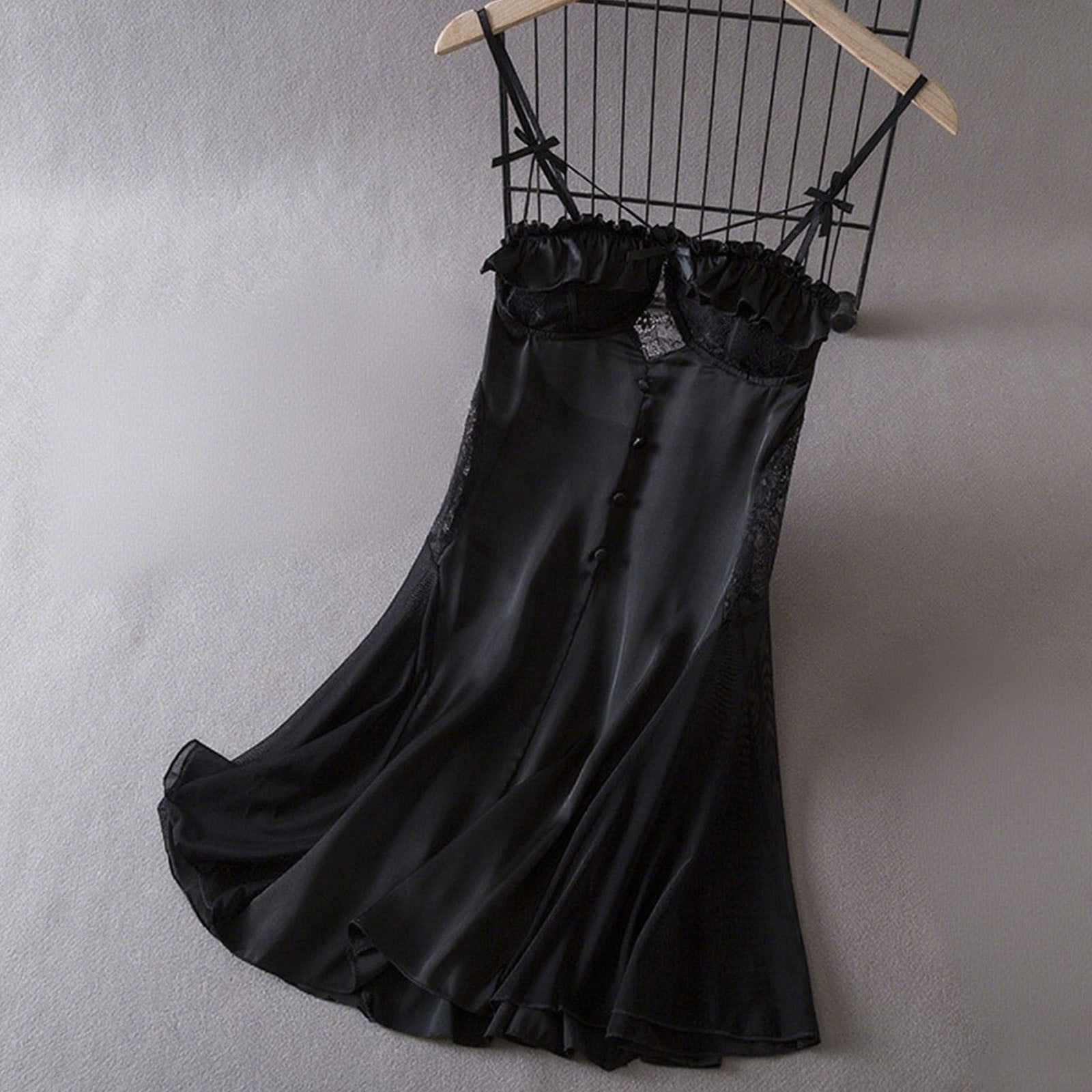 Sakmal Moomoo Nightgowns for Women Chemises with Padded Sleepwear ...