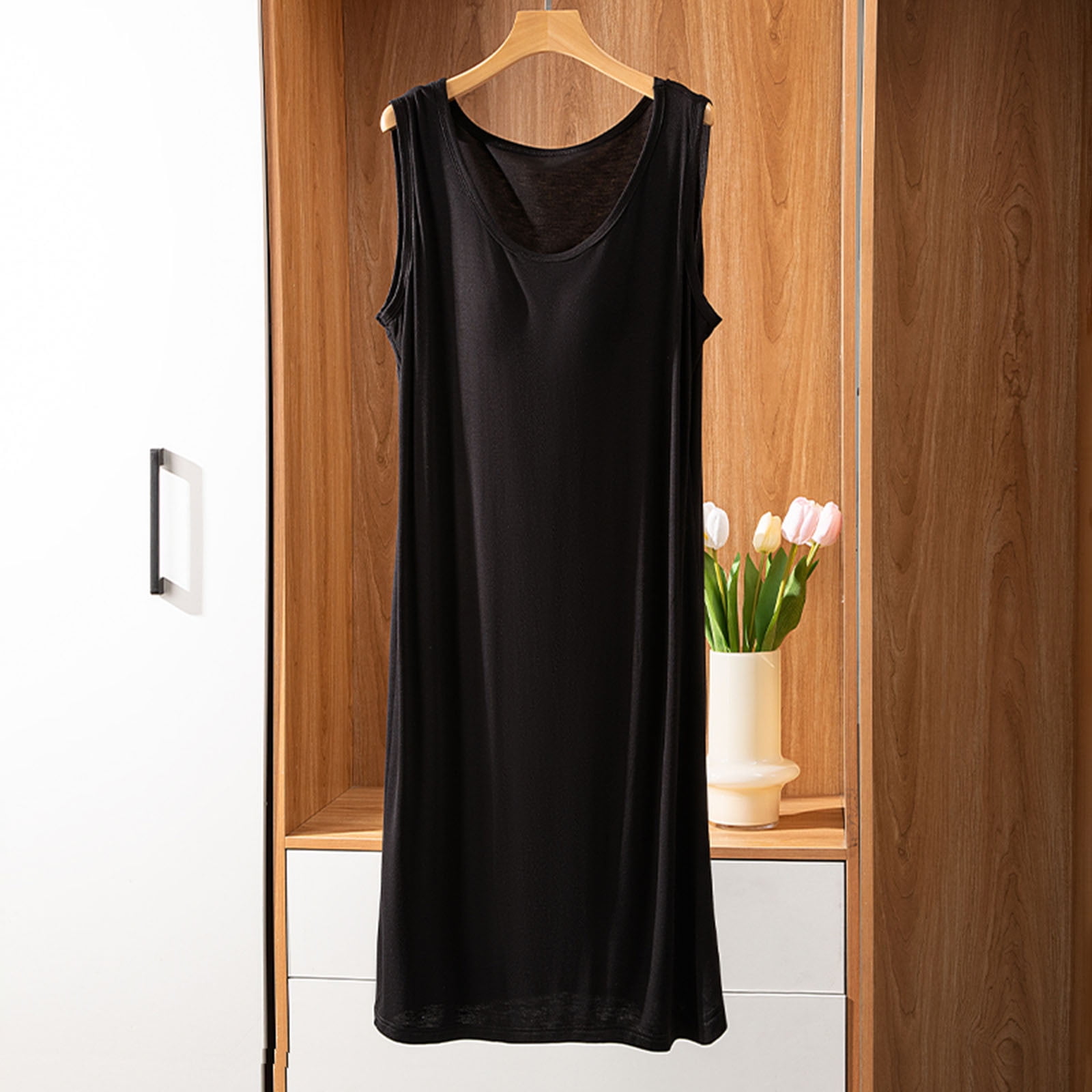 Sakmal Sleep Tanks Womens Moomoo Nightgowns Cotton Plus Size Night ...