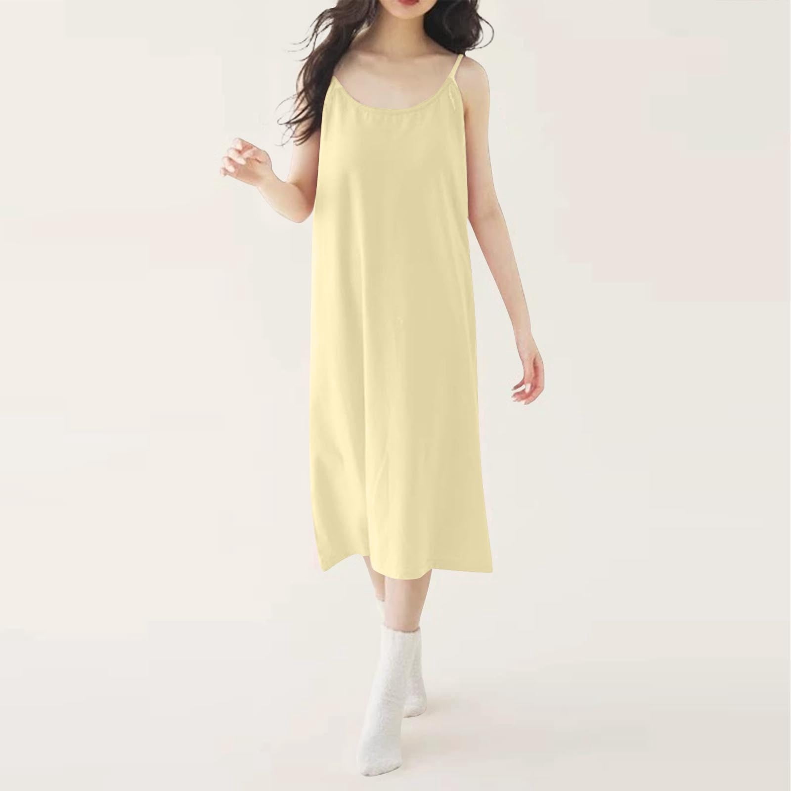 Sakmal Sleepwear for Women with Padded 100% Cotton Sleepwear Yellow ...