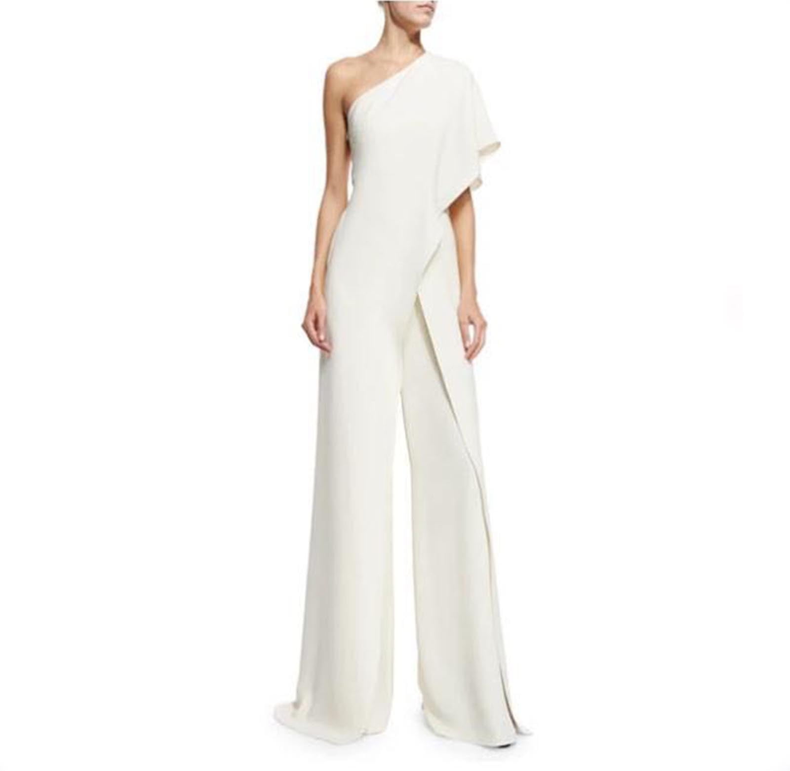 Sakmal Sleeveless Jumpsuits for Women Casual Dressy White Formal ...