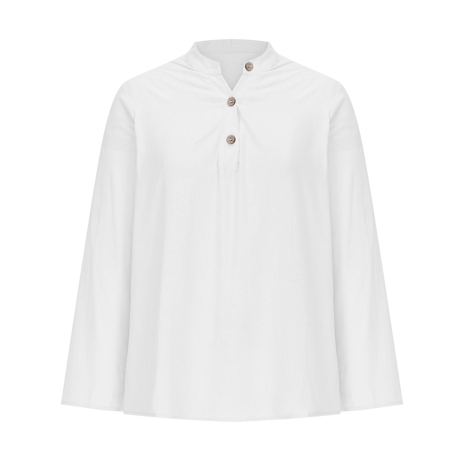 Sakmal V-Neck Spring Blouses for Women 2025 Button Down Cotton and ...